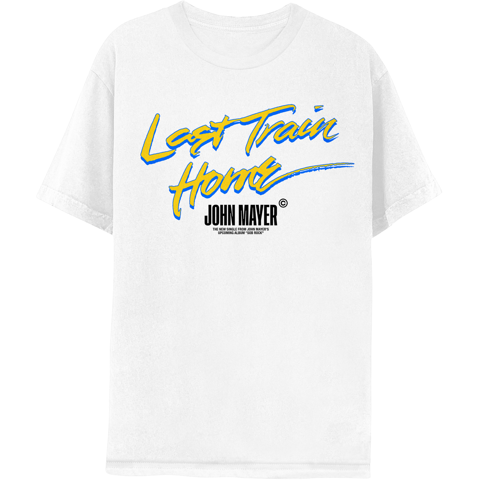 John Mayer - Last Train Home Short Sleeve Tee - White – John John Mayer - Last Train Home Short Sleeve Tee - White – John